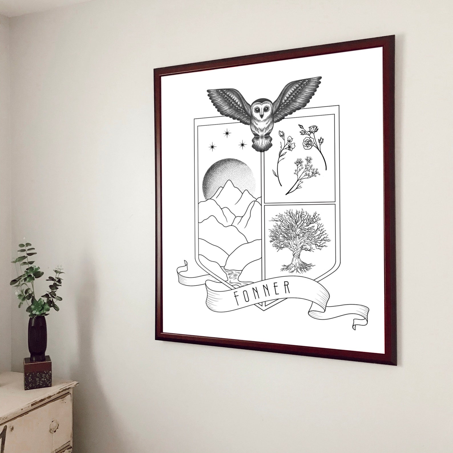 Modern Family Crest | Etsy