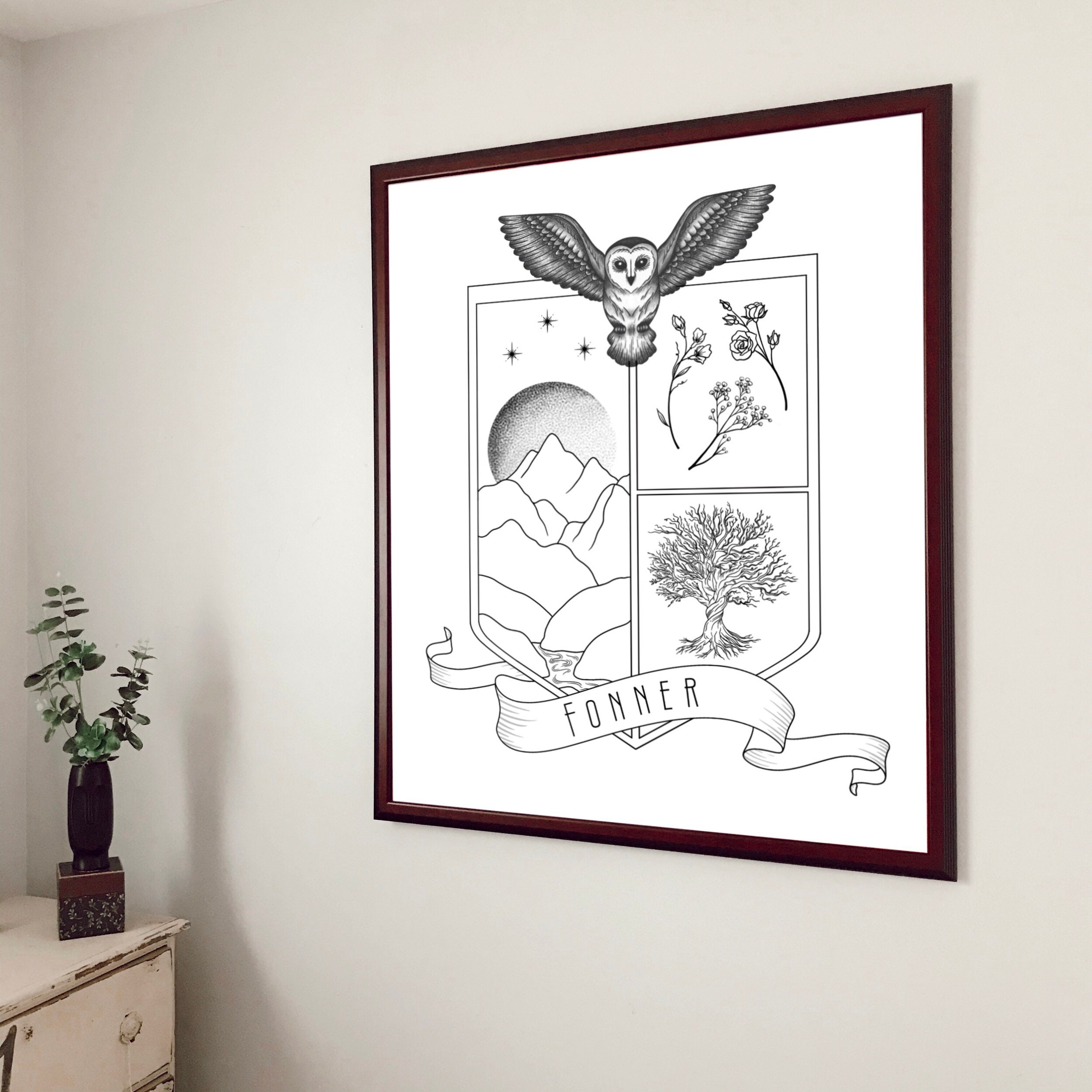 Modern Family Crest | Etsy