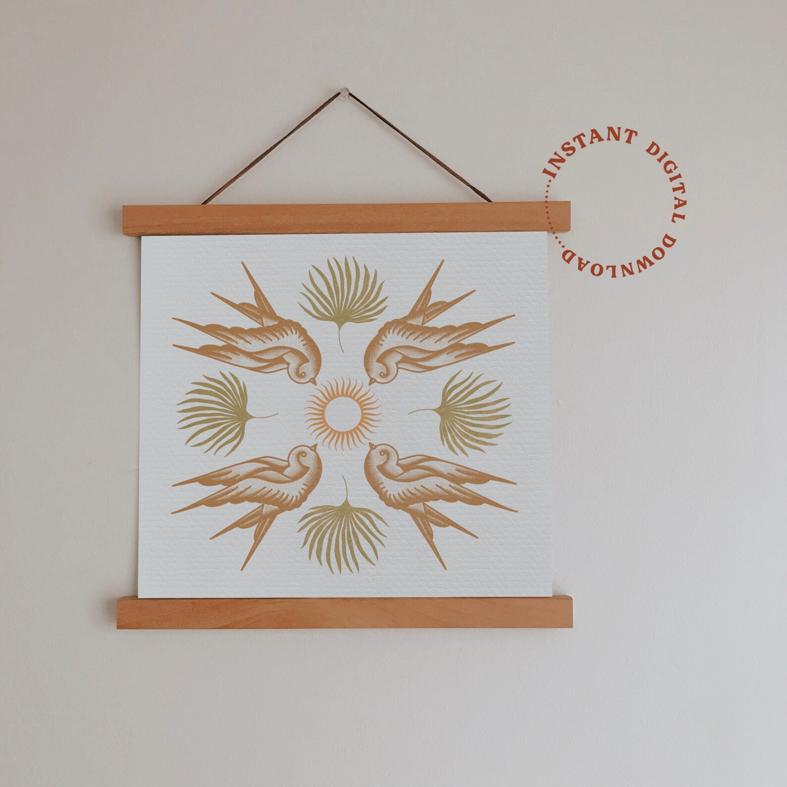 American Traditional Sparrow Print - Etsy