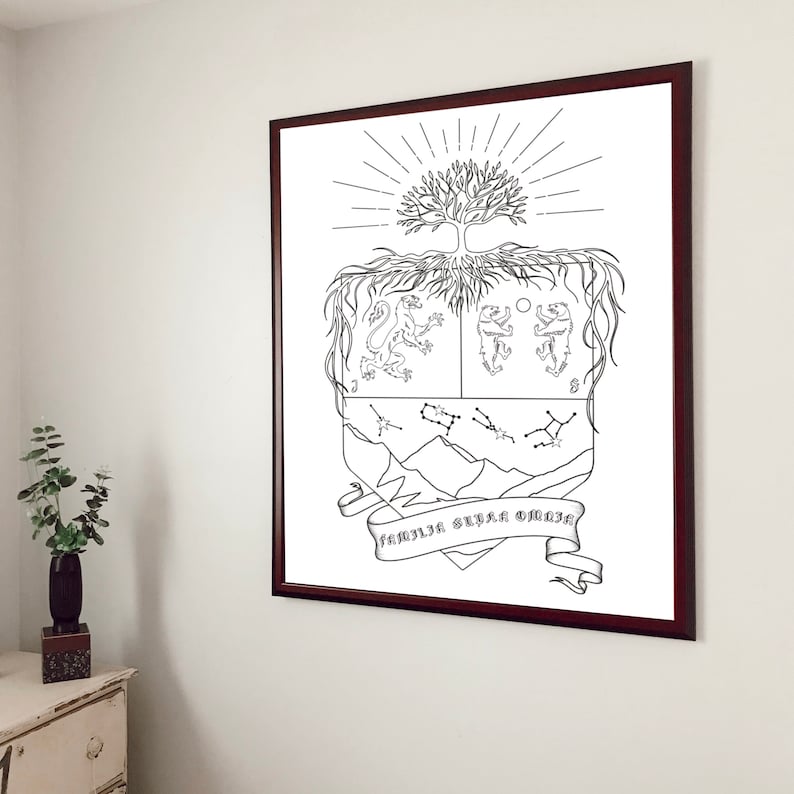 Modern Family Crest | Etsy