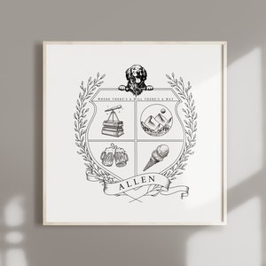 Modern Family Crest - Etsy