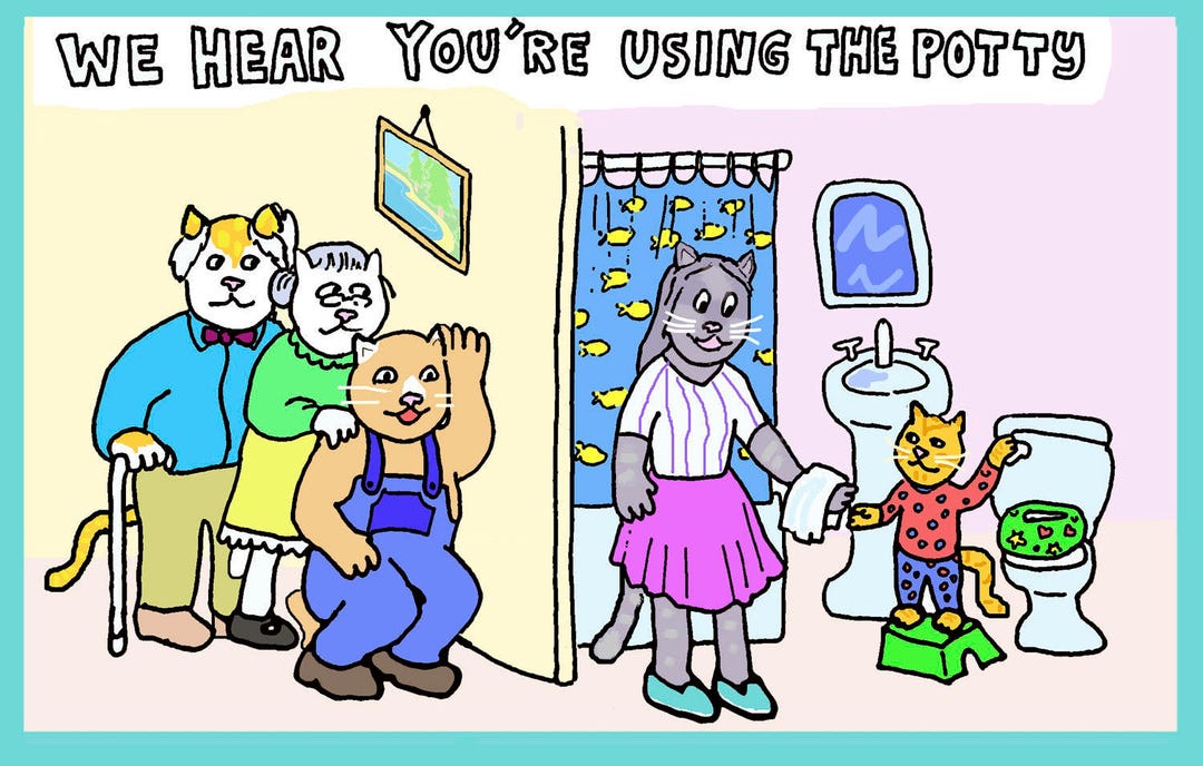 The Potty Training Greeting Card - Etsy
