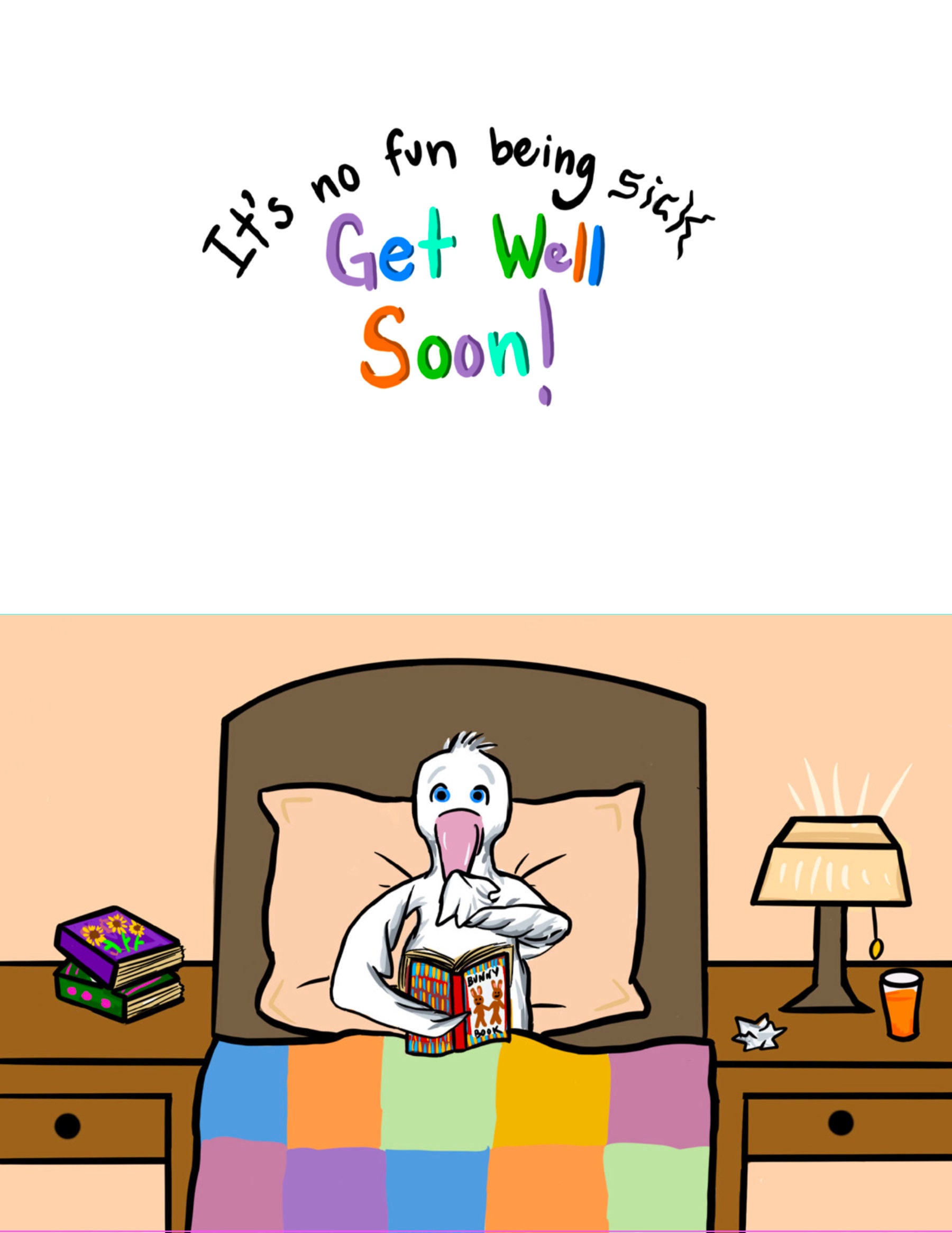 Kids Get Well Soon Card - Etsy