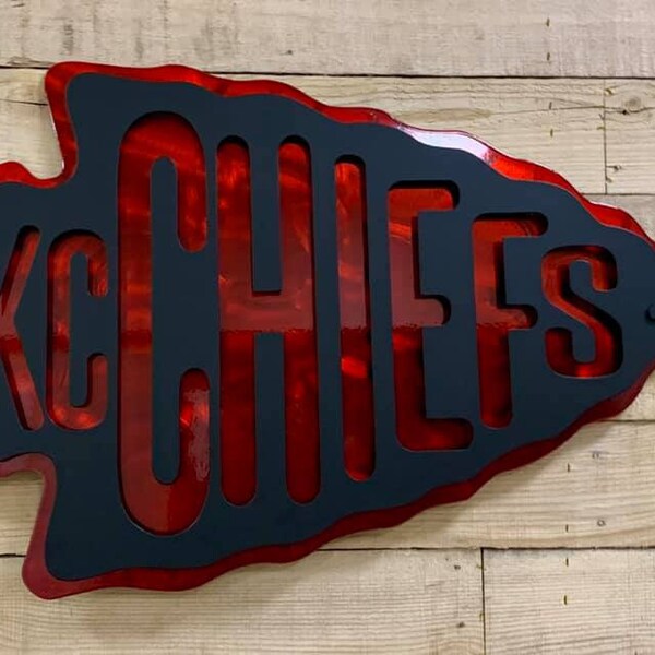 Kansas City Chiefs Wood Sign - Etsy