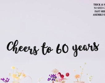 60 Years Loved Banner Script Font Birthday 60th Birthday - Etsy