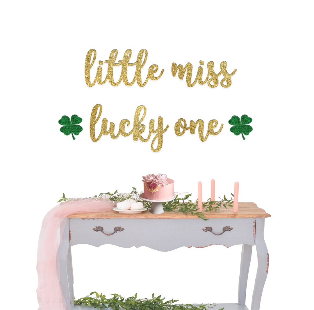 Little Miss Lucky One Banner First Birthday Banner St - Etsy