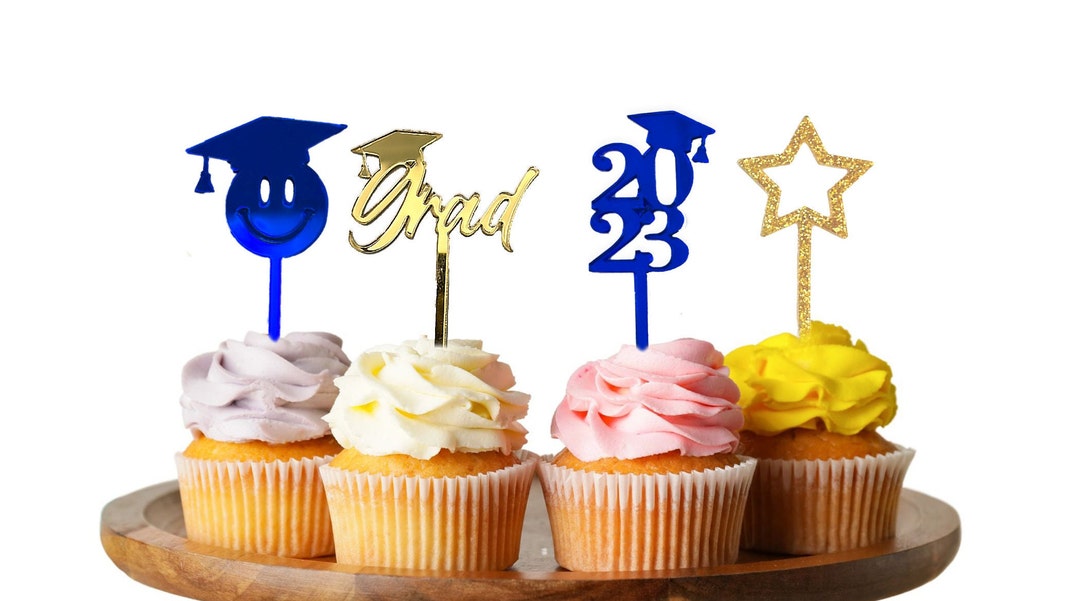 Class of 2023 Cupcake Toppers Graduation Cupcake Toppers - Etsy