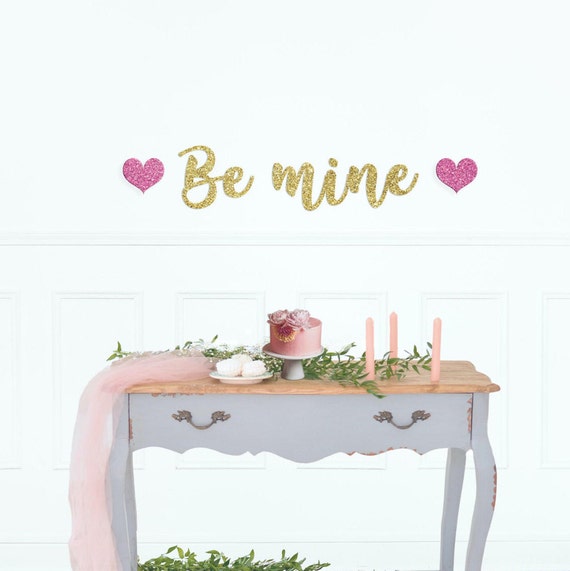 Be Mine Banner Valentine Banner Valentine's Day Banner - Etsy