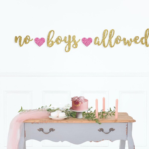 No Boys Allowed - Etsy