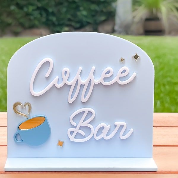 Acrylic Coffee Bar Sign - Etsy