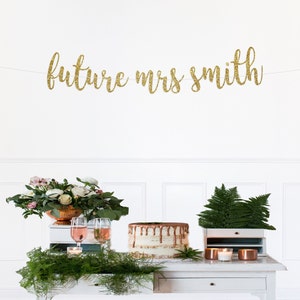 Future Mrs Banner Custom Banner Bridal Shower Banner - Etsy