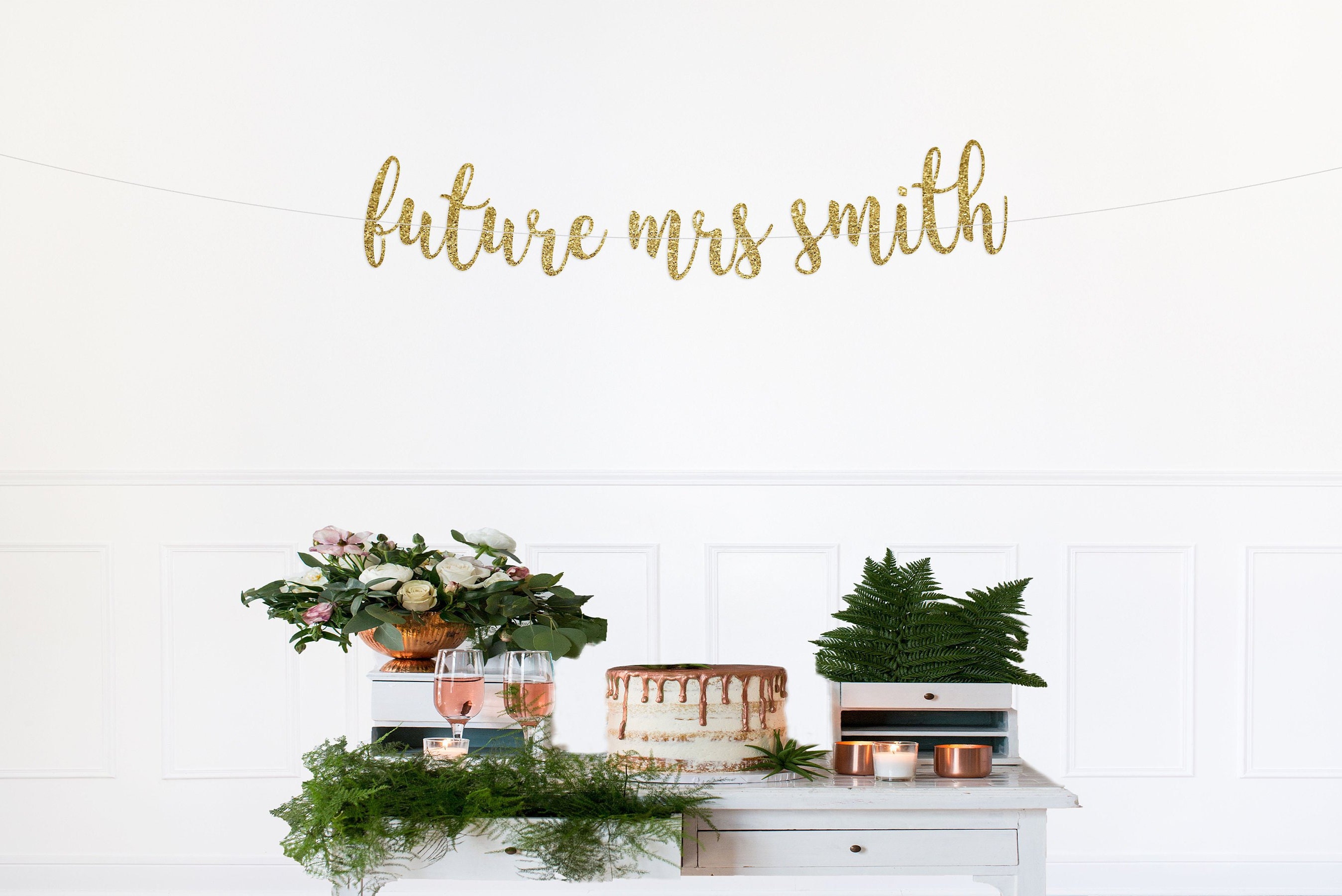 Future Mrs Banner Custom Banner Bridal Shower Banner - Etsy