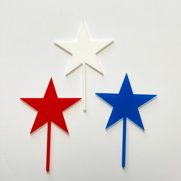 Star Cupcake Toppers - Etsy