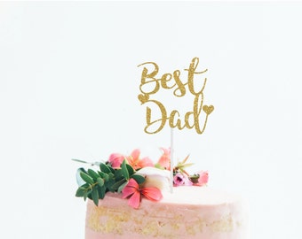 Number 1 Dad Cake Topper Dad Birthday Topper Grandfather - Etsy