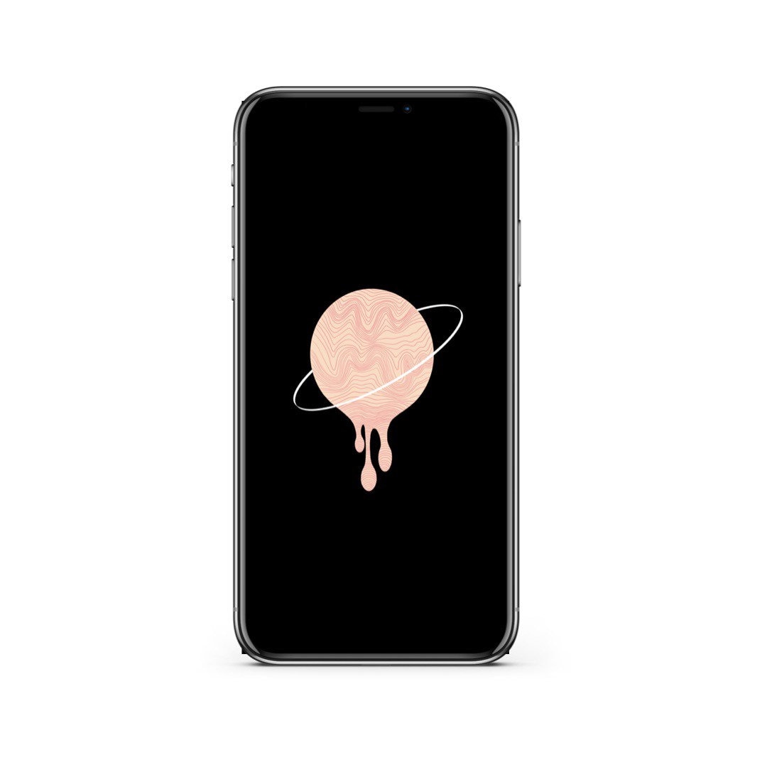 Dripping Planet iPhone Wallpaper - Etsy