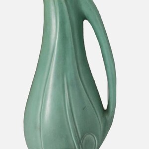 Mccoy Pottery Art Nouveau Art Deco Mint Green Leaf Vase 1940 Vintage - Etsy