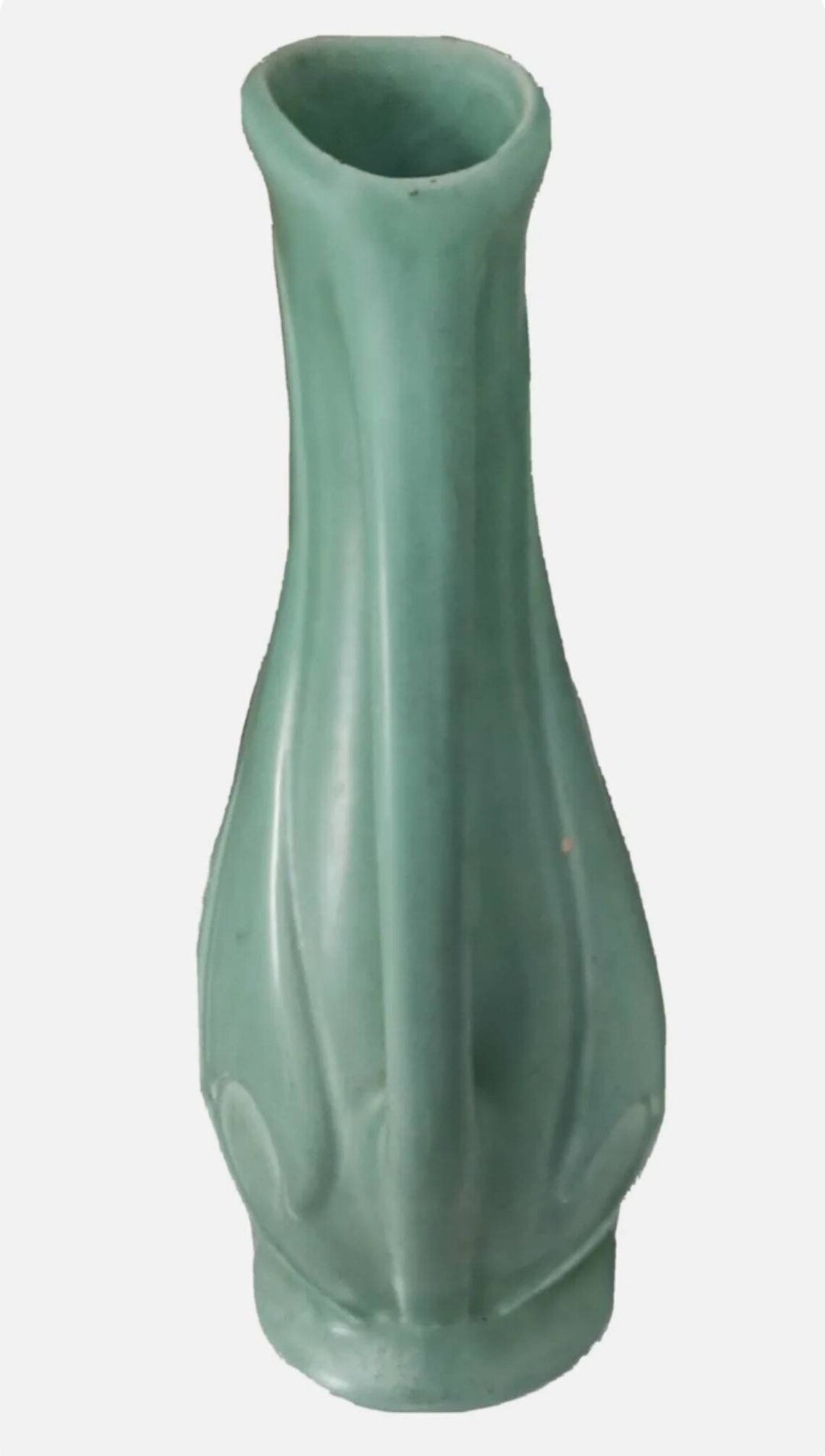 Mccoy Pottery Art Nouveau Art Deco Mint Green Leaf Vase 1940 Vintage - Etsy