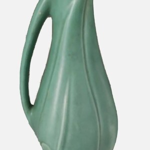 Mccoy Pottery Art Nouveau Art Deco Mint Green Leaf Vase 1940 Vintage - Etsy