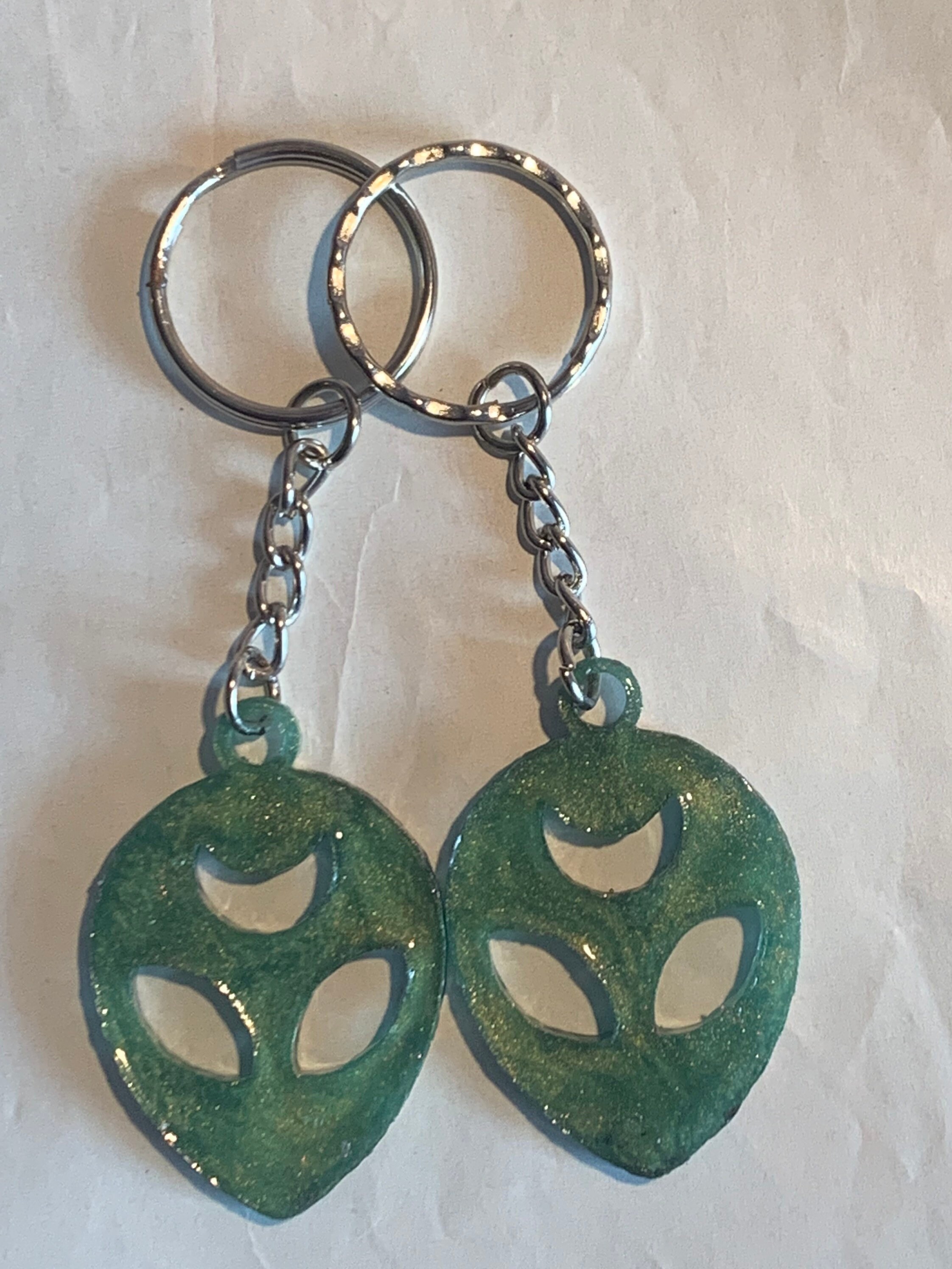 Alien Key Ring Alien Key Chain Alien Gift - Etsy