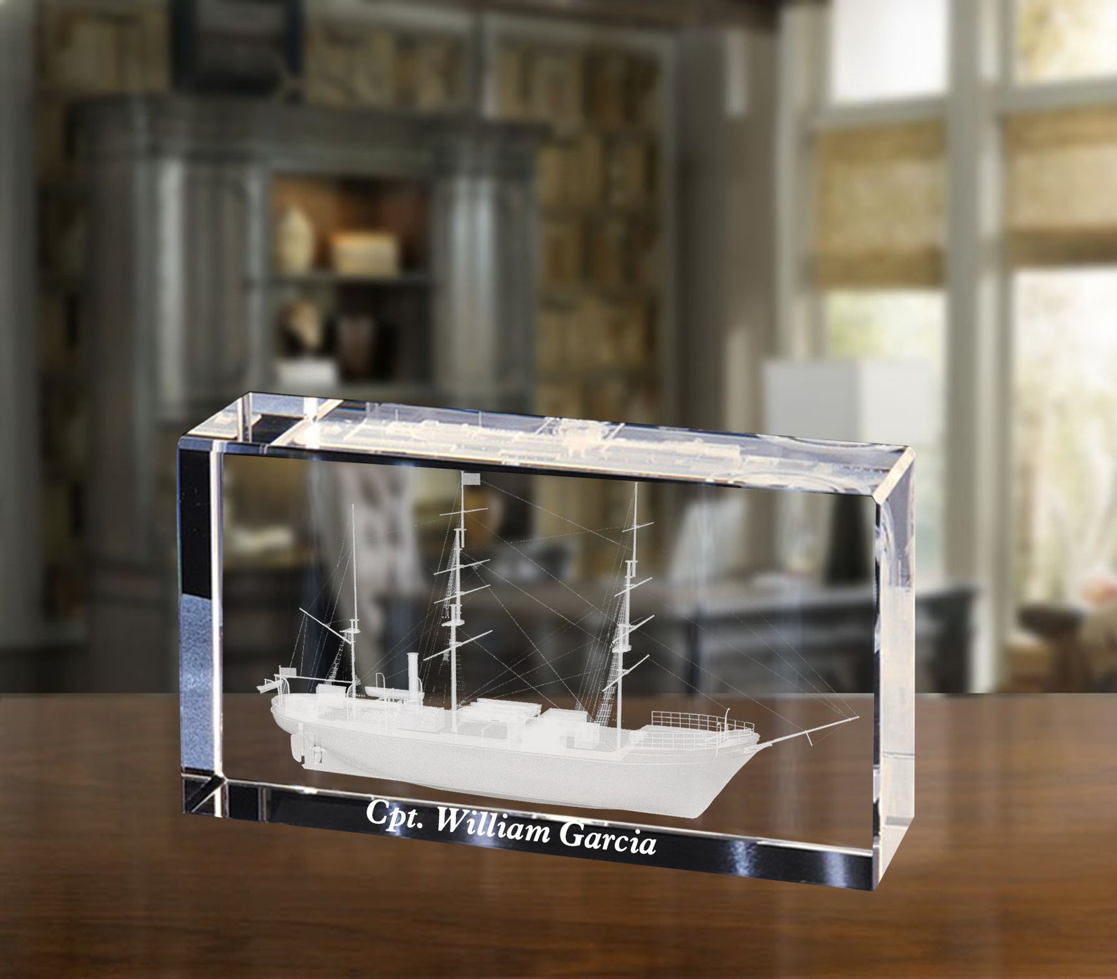 Personalized Laser Engraved Glass Photo Block Laser Engraved - Etsy