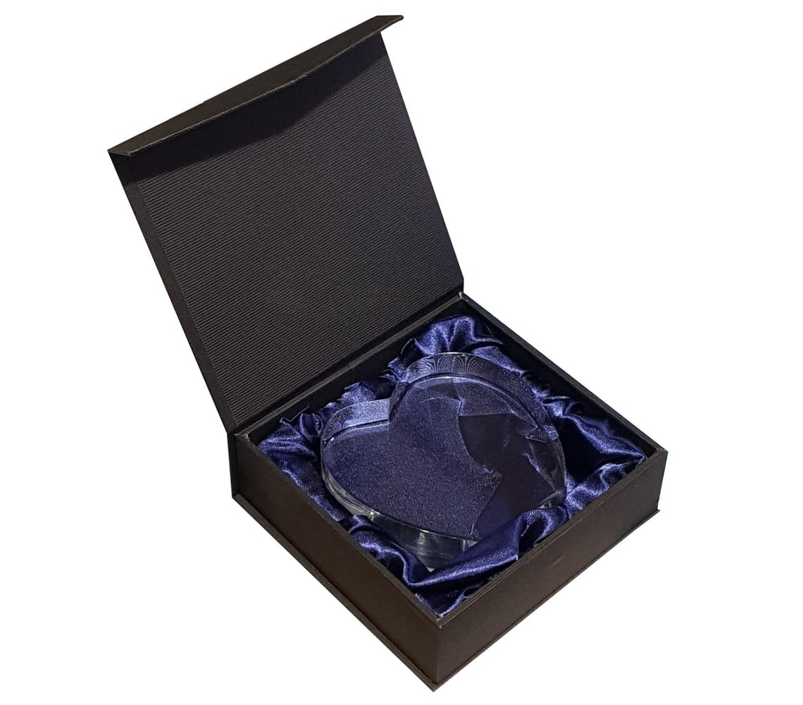 Laser Engraved Crystal Heart With Photo 15 Anniversary Gifts - Etsy UK