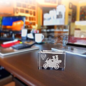 Custom Laser Engraved Glass Block, Personalized Crystal Paperweight as ...