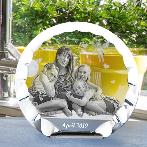 Crystal Picture Block With Stand - Etsy