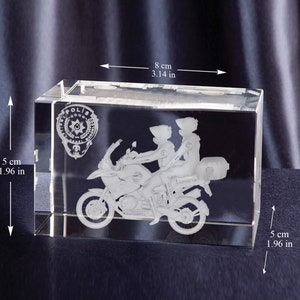 Custom Laser Engraved Glass Block, Personalized Crystal Paperweight as ...