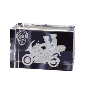 Custom Laser Engraved Glass Block, Personalized Crystal Paperweight as ...