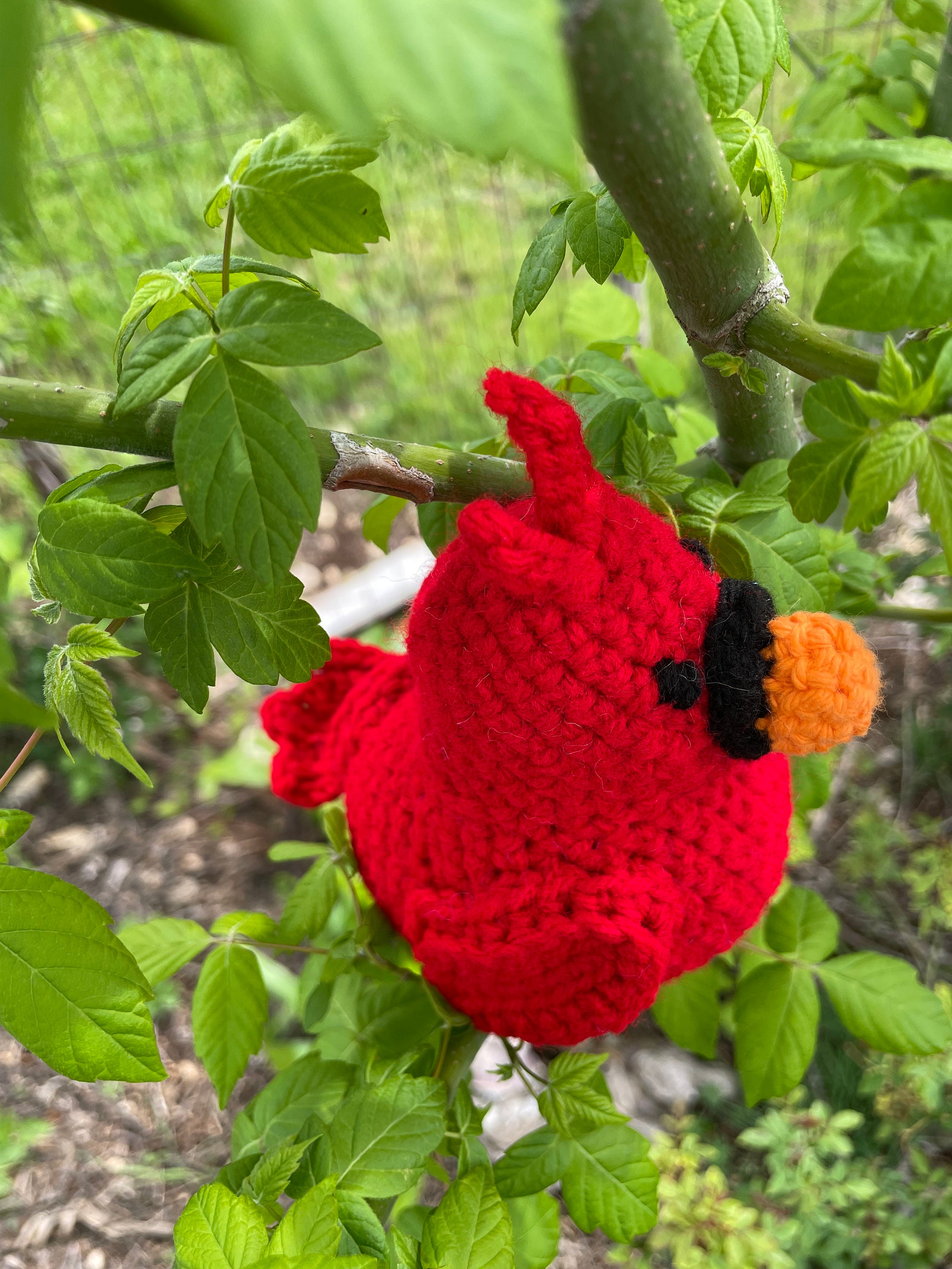 Crochet Cardinal, Cardinal Bird Stuffed Animal, Plushie, Thinking of ...