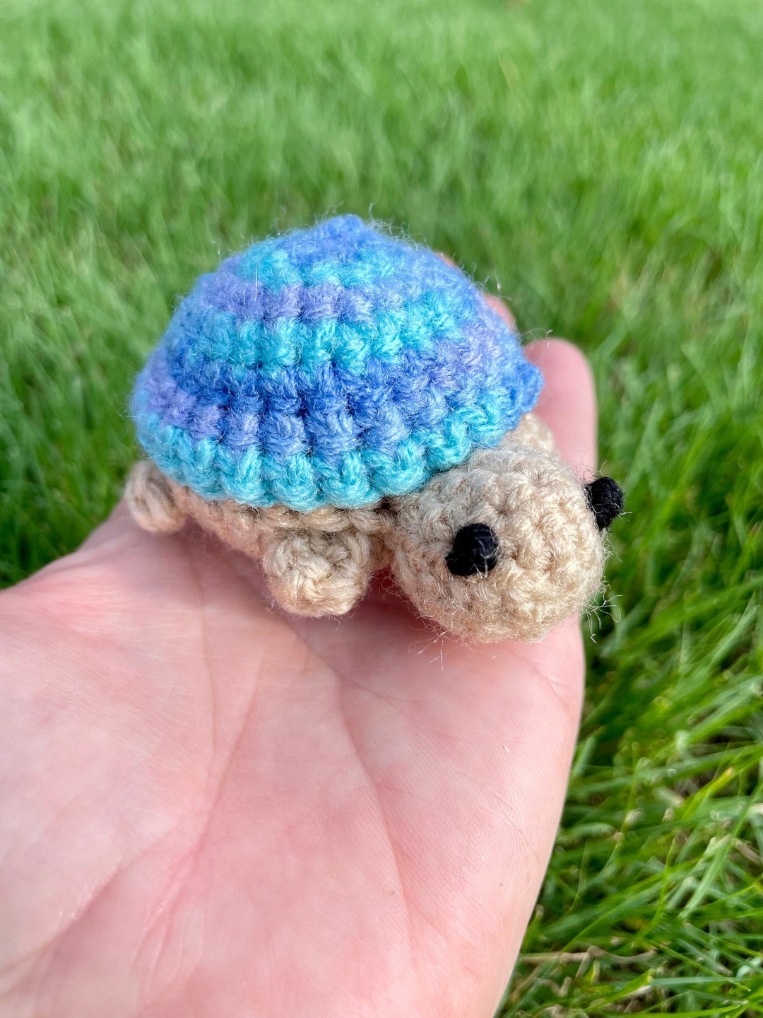 Pocket Turtle, Crochet Amigurumi, Tiny Turtle, Marine Animal Lover Gift ...