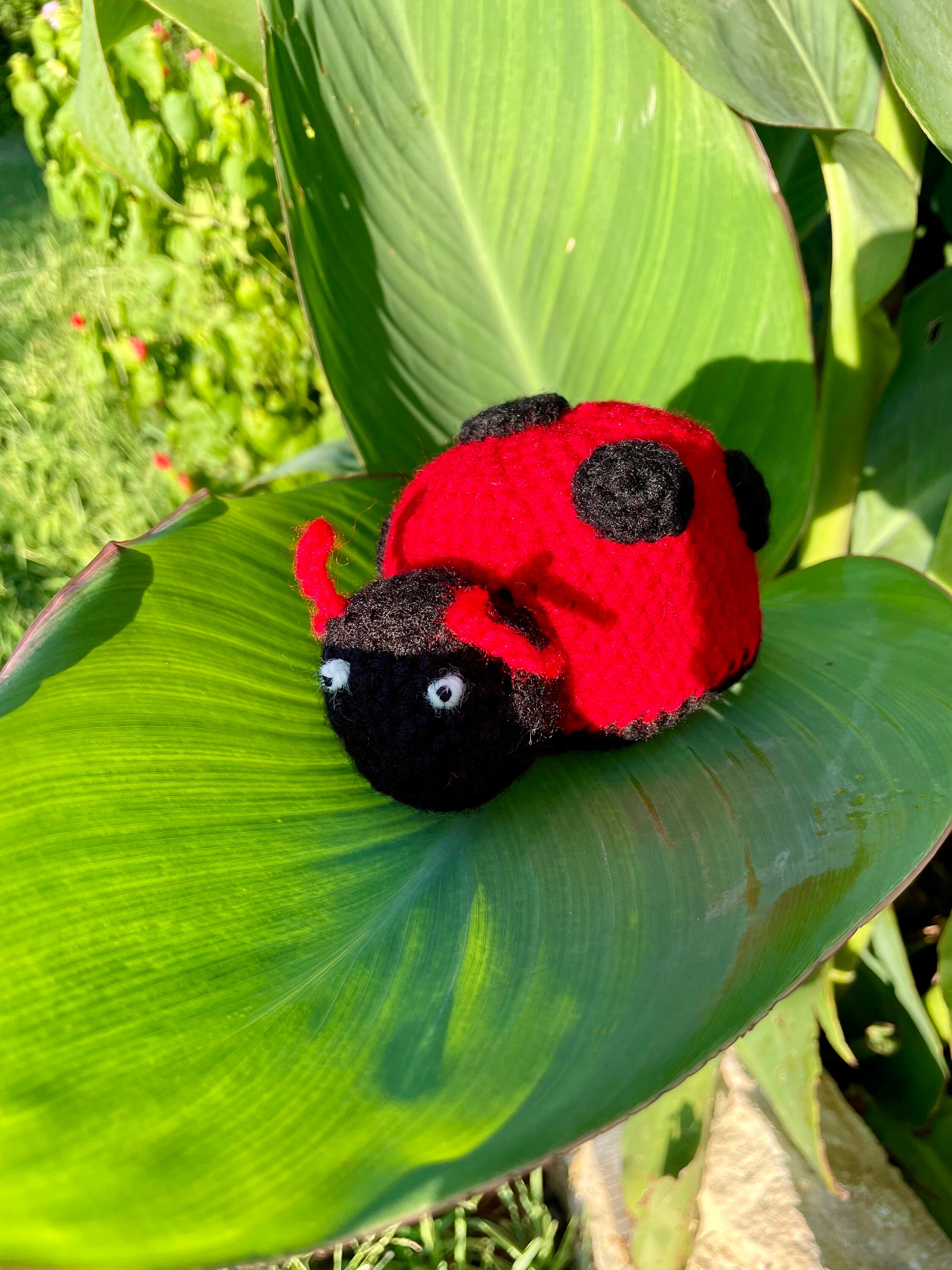Crochet Ladybug Stuffie Amigurumi, Stuffed Animal for Kids, Ladybug ...