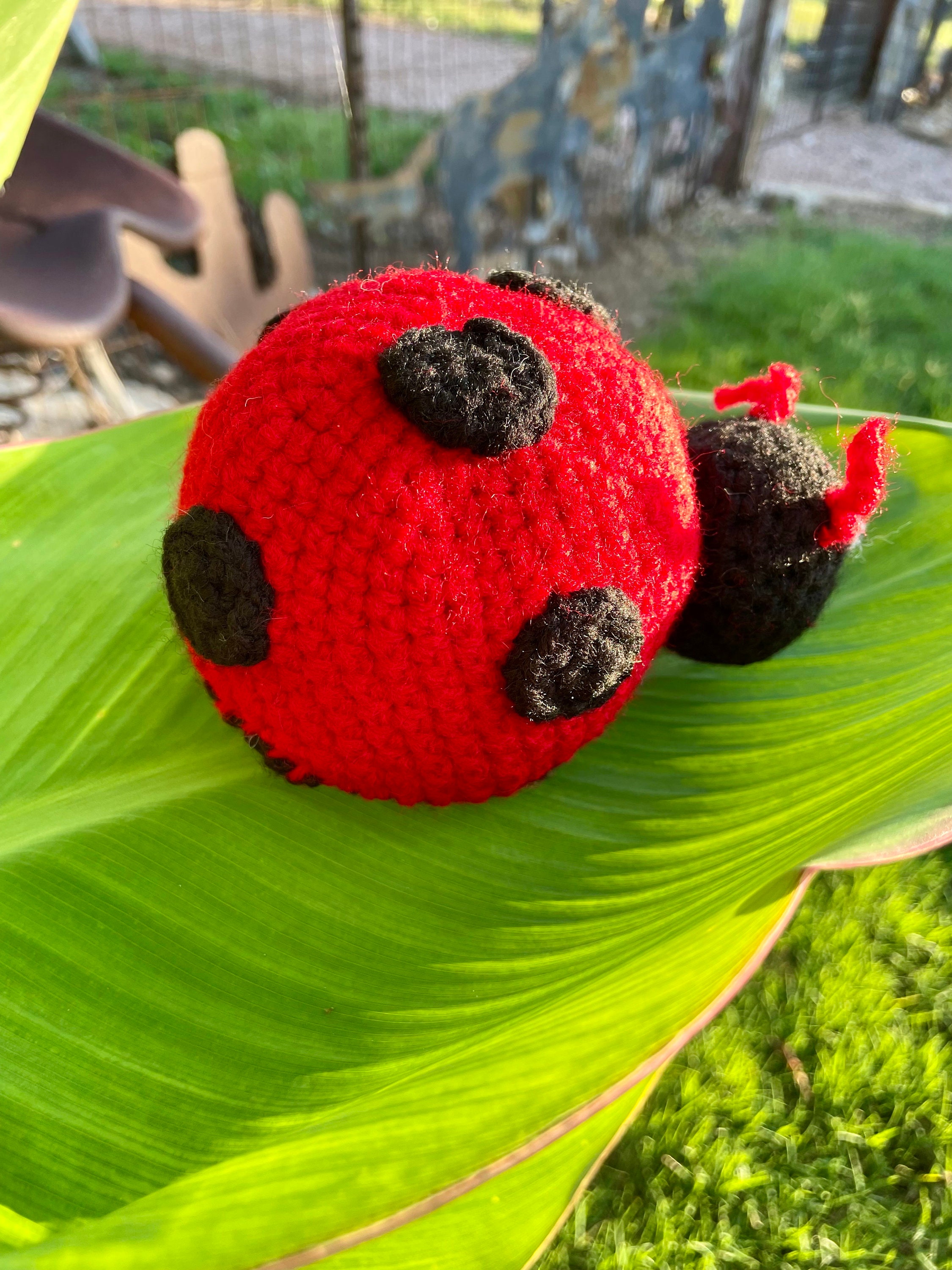 Crochet Ladybug Stuffie Amigurumi, Stuffed Animal for Kids, Ladybug ...
