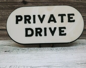 Private Drive Sign - Etsy