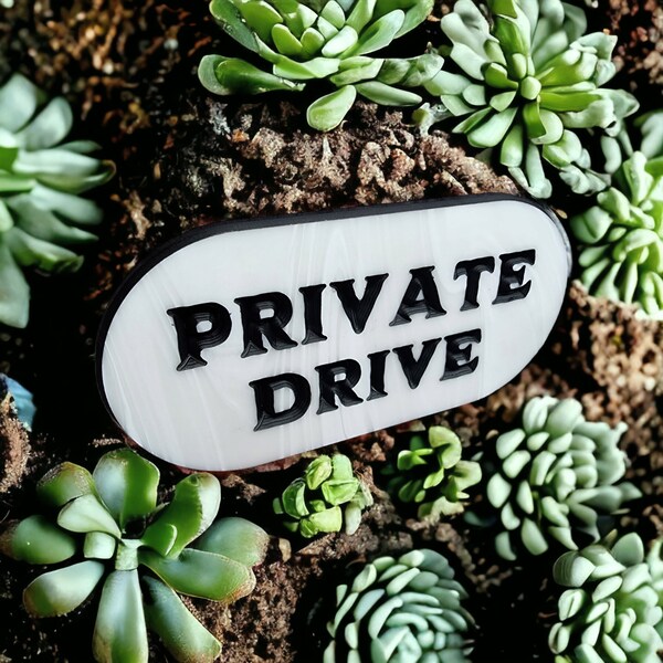 Private Drive Sign - Etsy