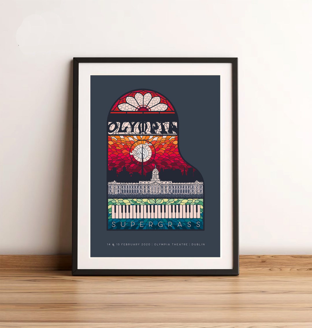 Supergrass Limited Edition Metallic Concert Print Olympia Theatre ...