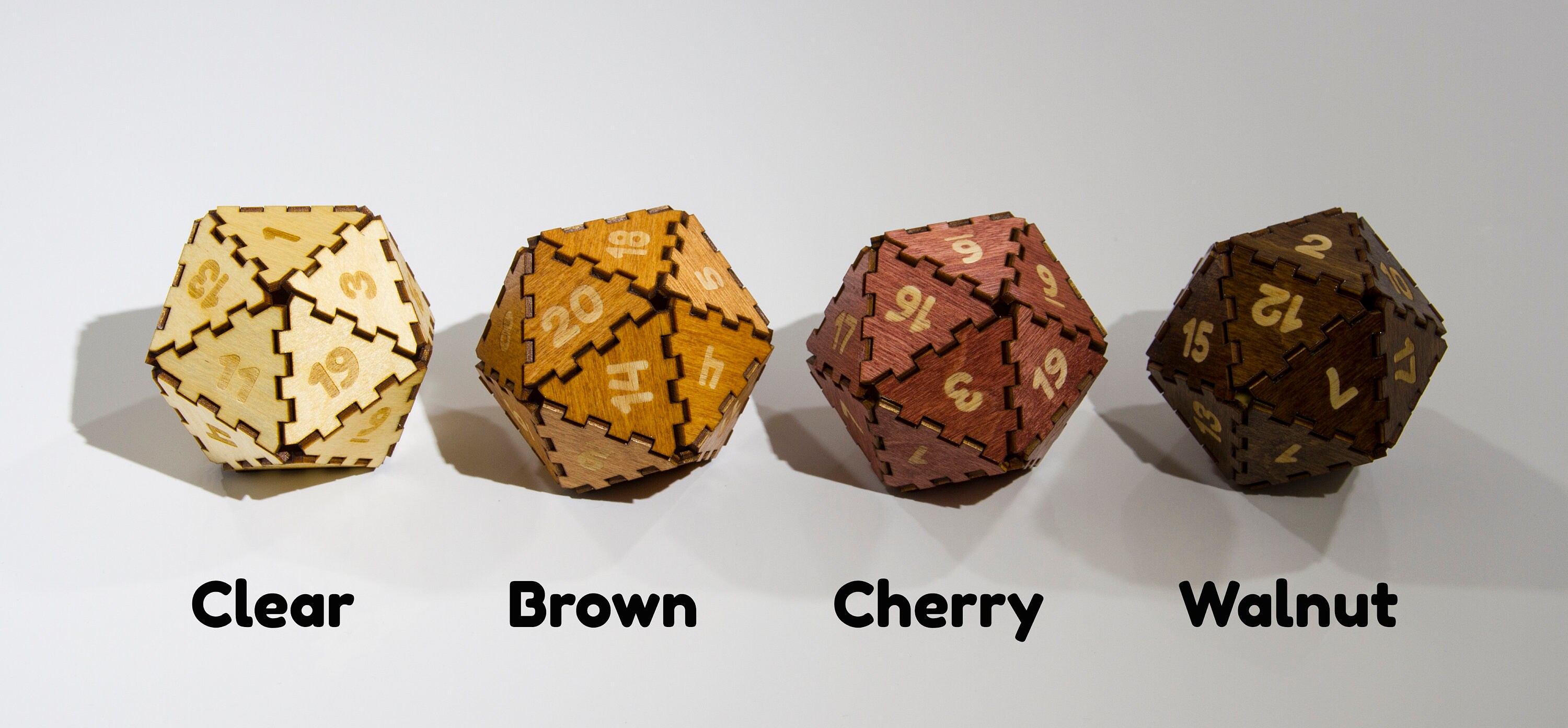 Classic JUMBO Wood D20 Dice for Rpgs - Etsy