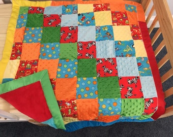 Primary Colors Quilt | Etsy