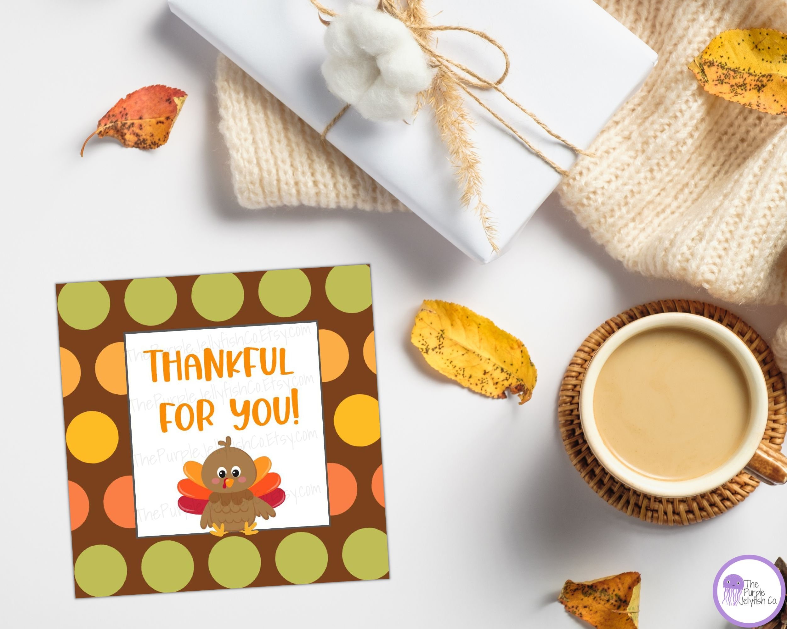Thankful for You Tags Thanksgiving Gift Tags Printable - Etsy