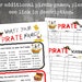 Pirate Scattergories, Pirate Activity for Kids, Pirate Game, Pirate ...
