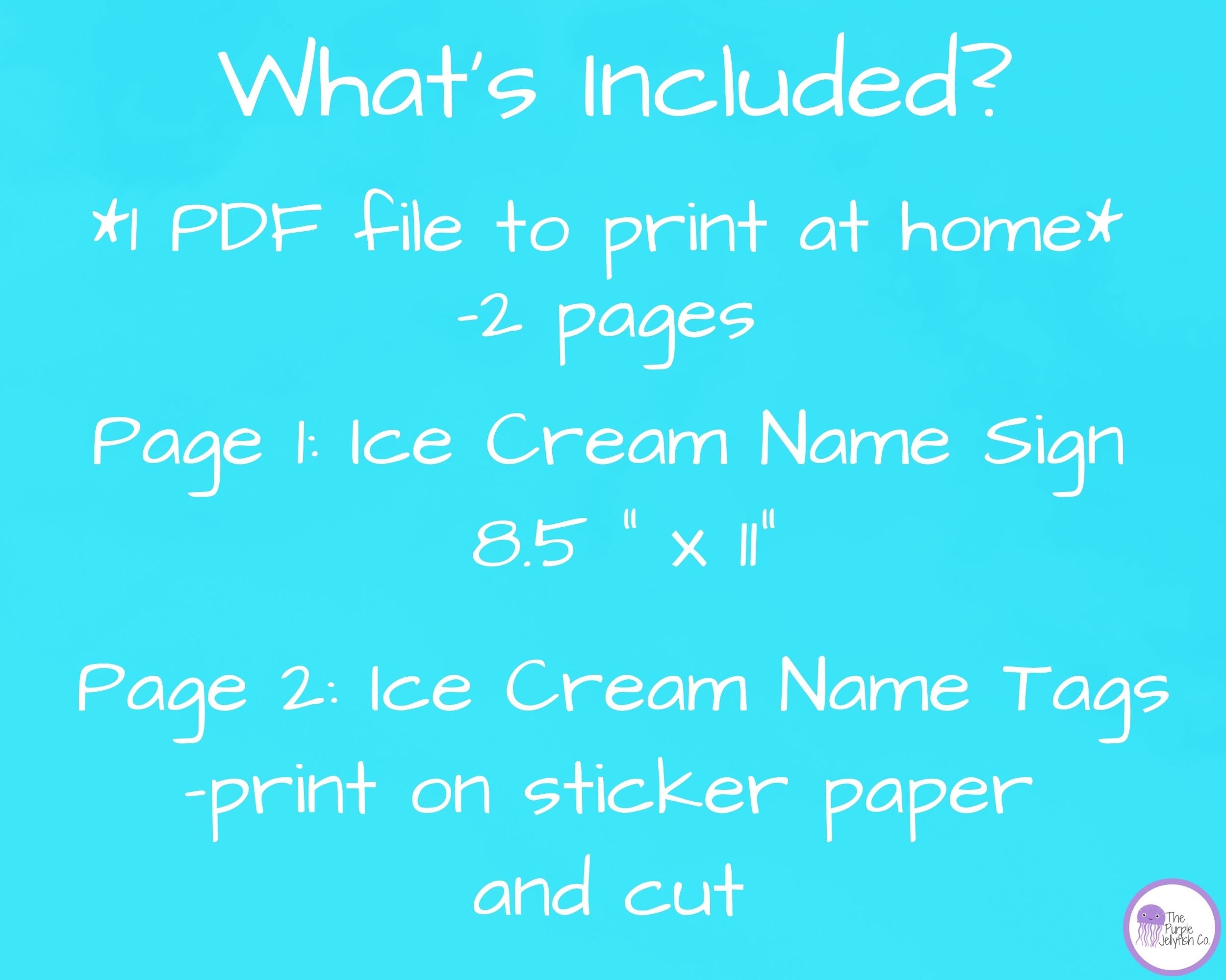 Ice Cream Party Game, What's Your Ice Cream Name Game, Kids Summer ...