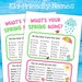 Spring Name Game, Printable Spring Activity for Kids & Adults, Spring ...
