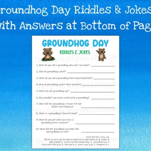 Groundhog Day Game Bundle, Groundhog Activities for Kids Printable ...