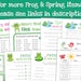 Frog Game Bundle, Printable Games for Kids, Frog Birthday Party Ideas ...