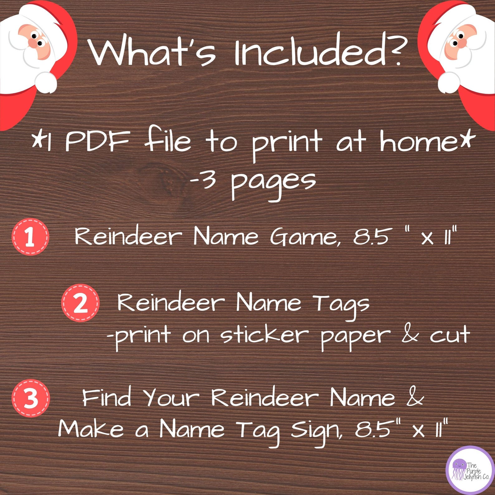 Whats Your Reindeer Name Game, Christmas Reindeer Printable Activity ...