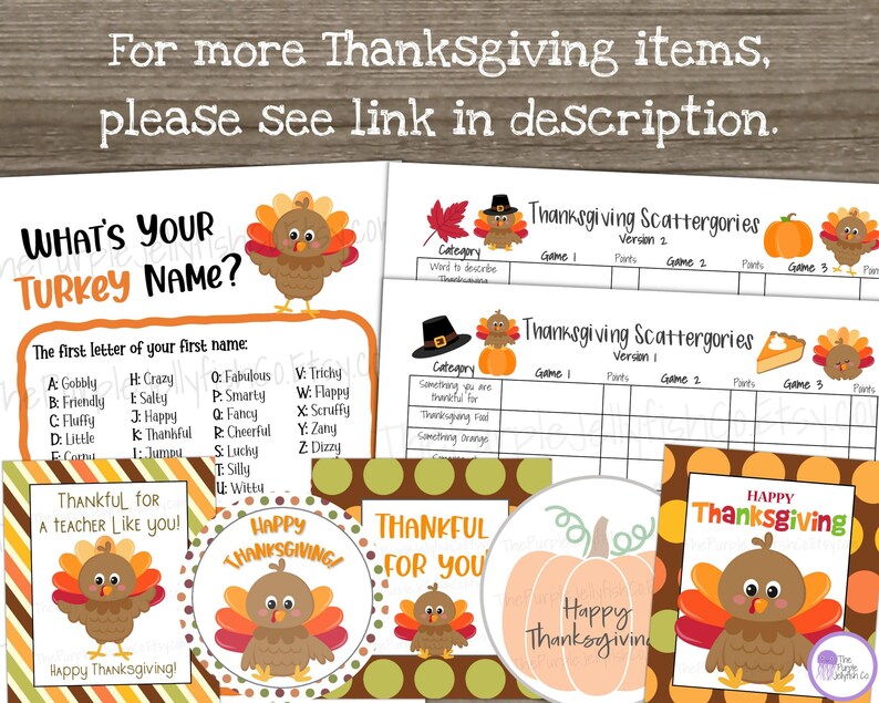 Thanksgiving Trivia Game Printable, Thanksgiving Activity for Kids ...