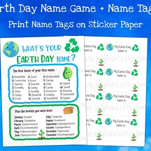 Earth Day Games Bundle, Printable Earth Day Activities for Kids ...