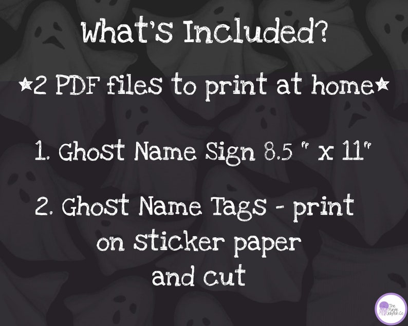 What's Your Ghost Name Game Printable Halloween Activity for Kids, Cute ...