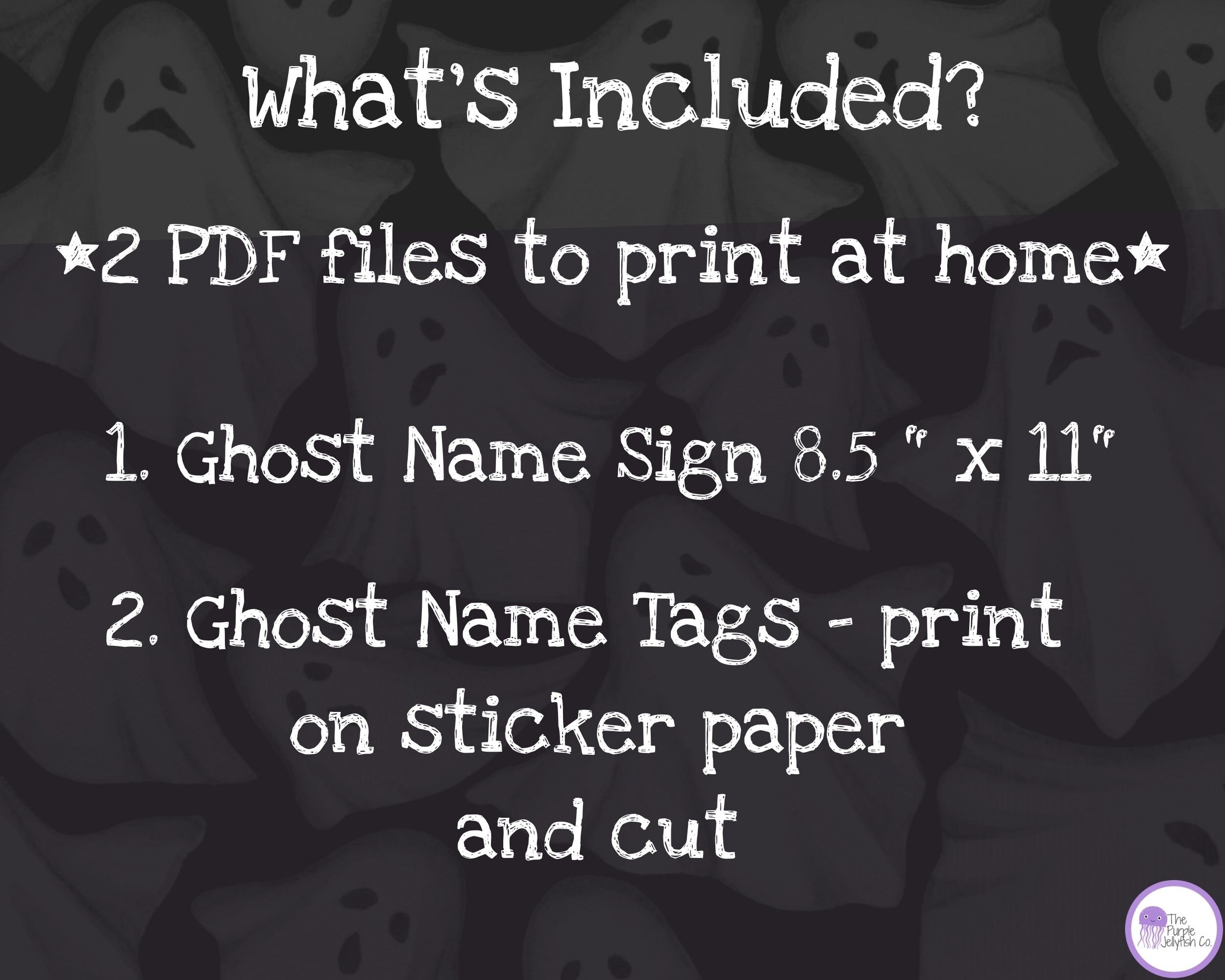 What's Your Ghost Name Game Printable Halloween Activity for Kids, Cute ...