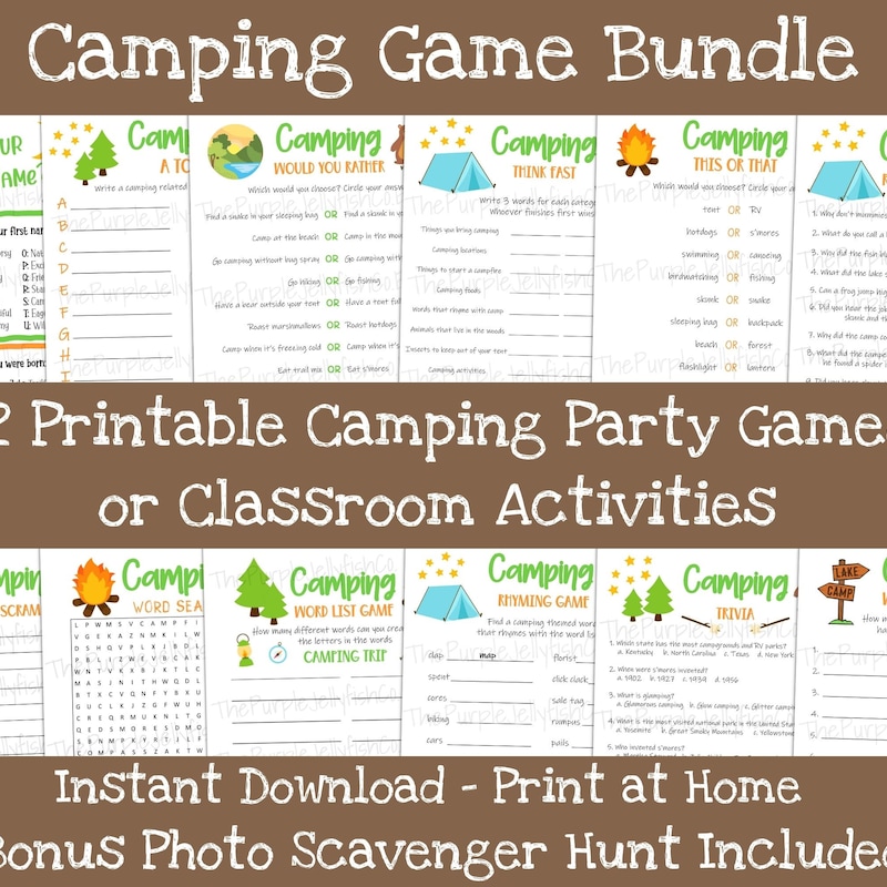 Camping Classroom - Etsy